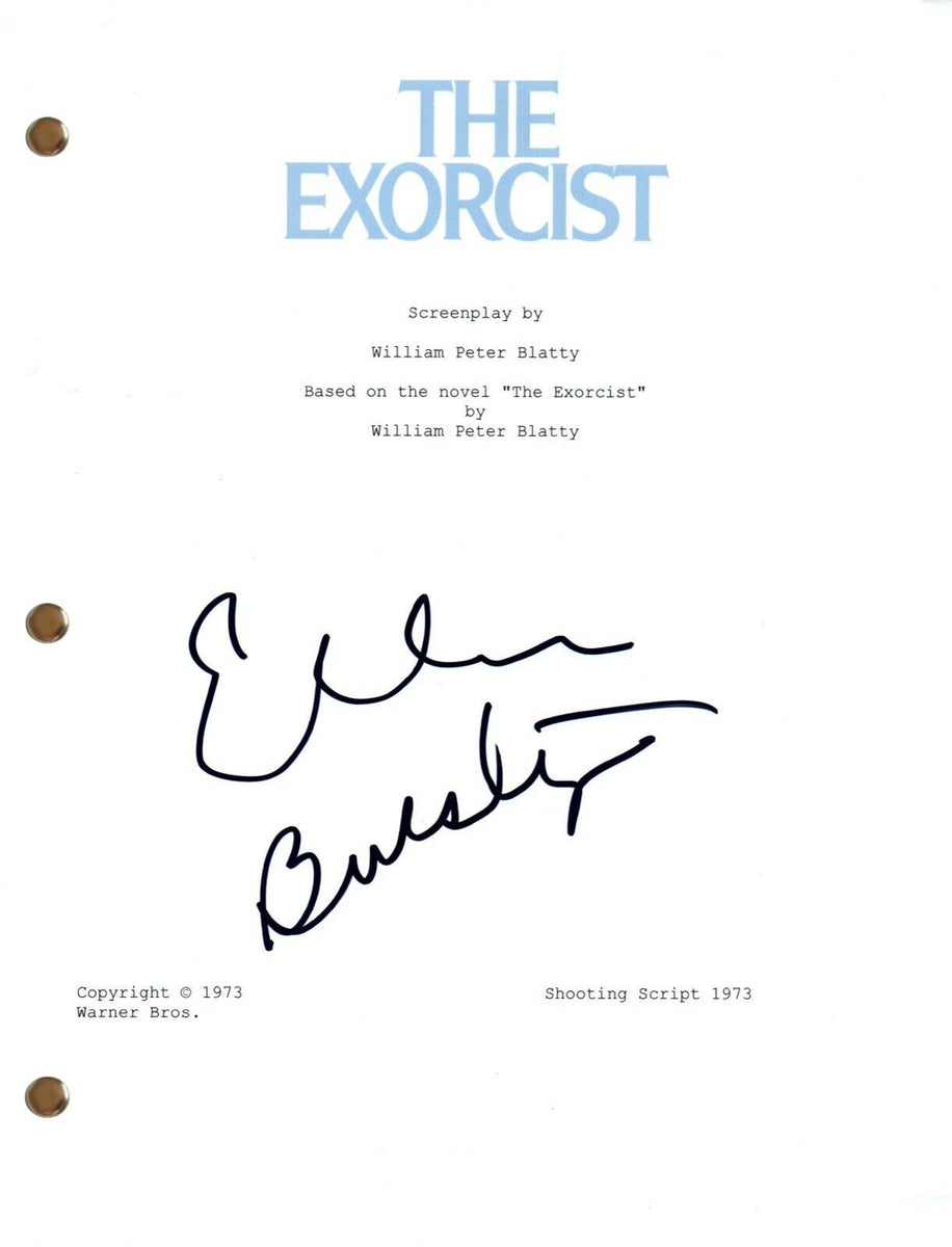 Ellen Burstyn THE EXORCIST Signed Autograph Movie Script Screenplay Ho – EntertainmentAutographs