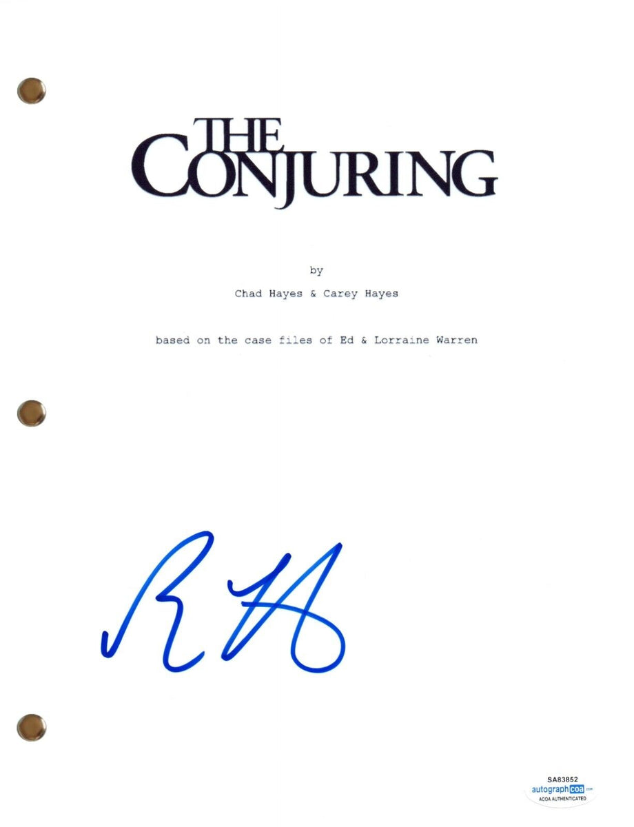 Ron Livingston Signed Autograph The Conjuring Movie Script Full Screen – EntertainmentAutographs