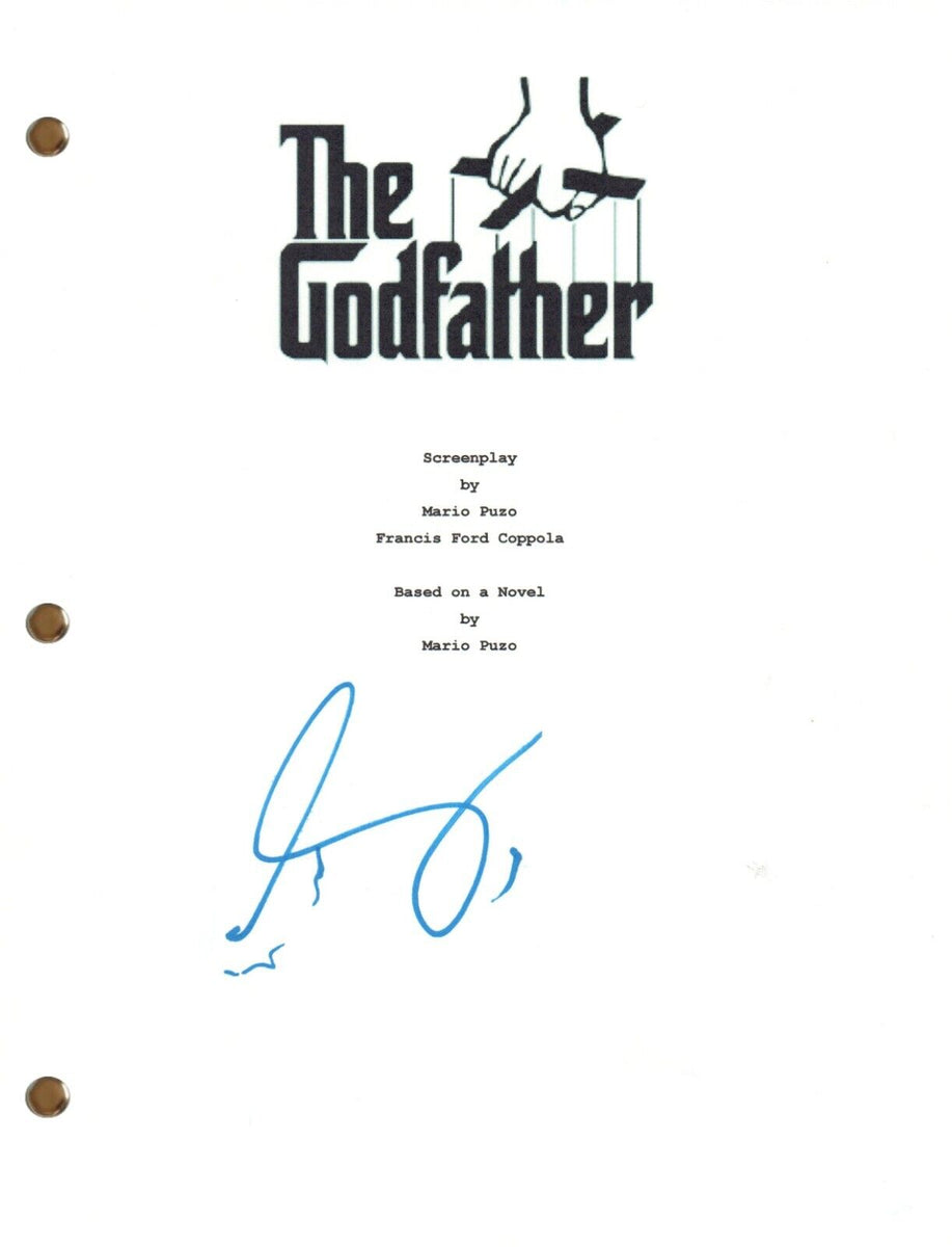 Al Pacino THE GODFATHER Signed Autograph Movie Script Full Screenplay ...