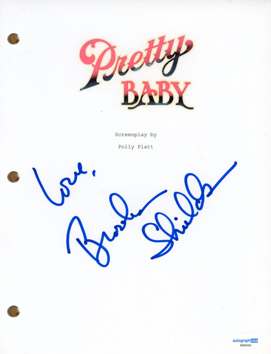 Brooke Shields “Pretty Baby” Signed Autograph Full Movie Script Screen ...