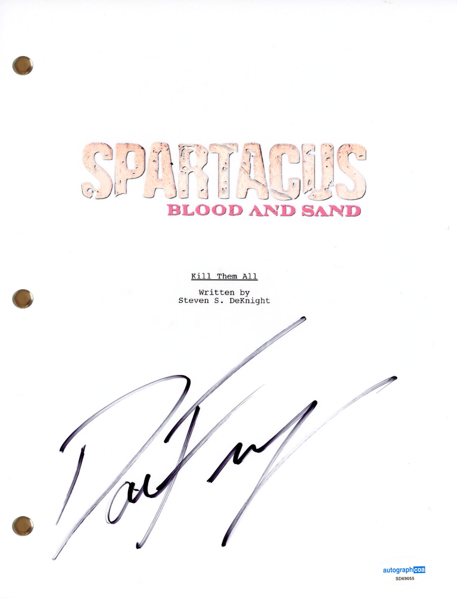 Daniel Feuerriegel “Spartacus Blood and Sand” Signed Full Script Scree ...