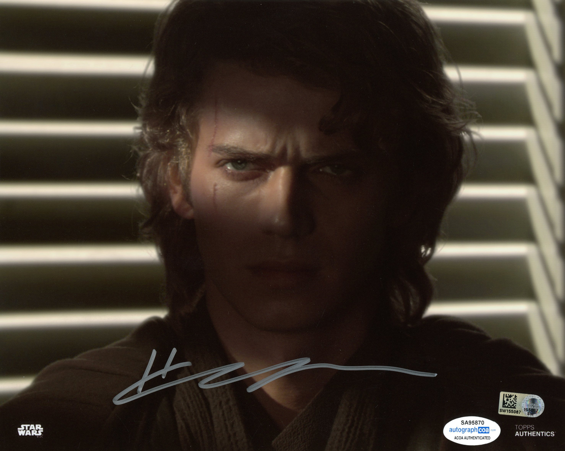 Hayden Christensen Signed STAR WARS 8x10 Photo Anakin Skywalker Autogr ...