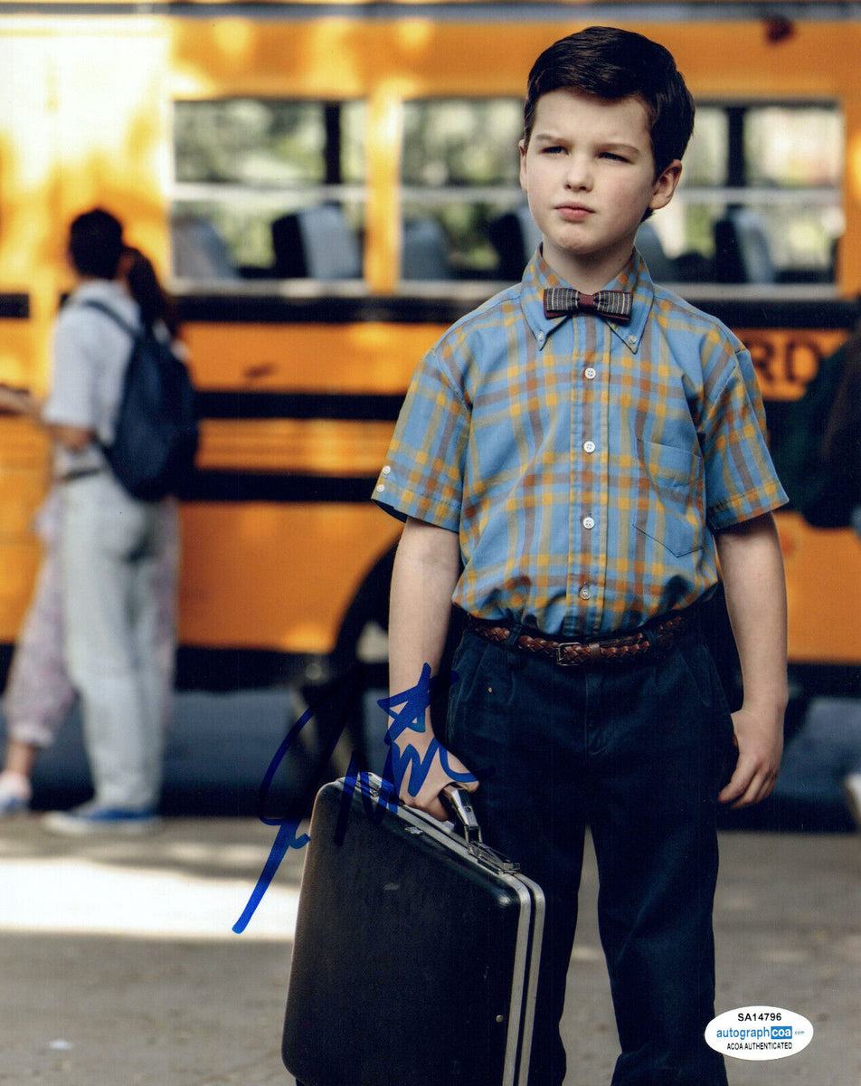 Iain Armitage "Young Sheldon" Signed 8x10 Photo Autograph Big Bang The ...