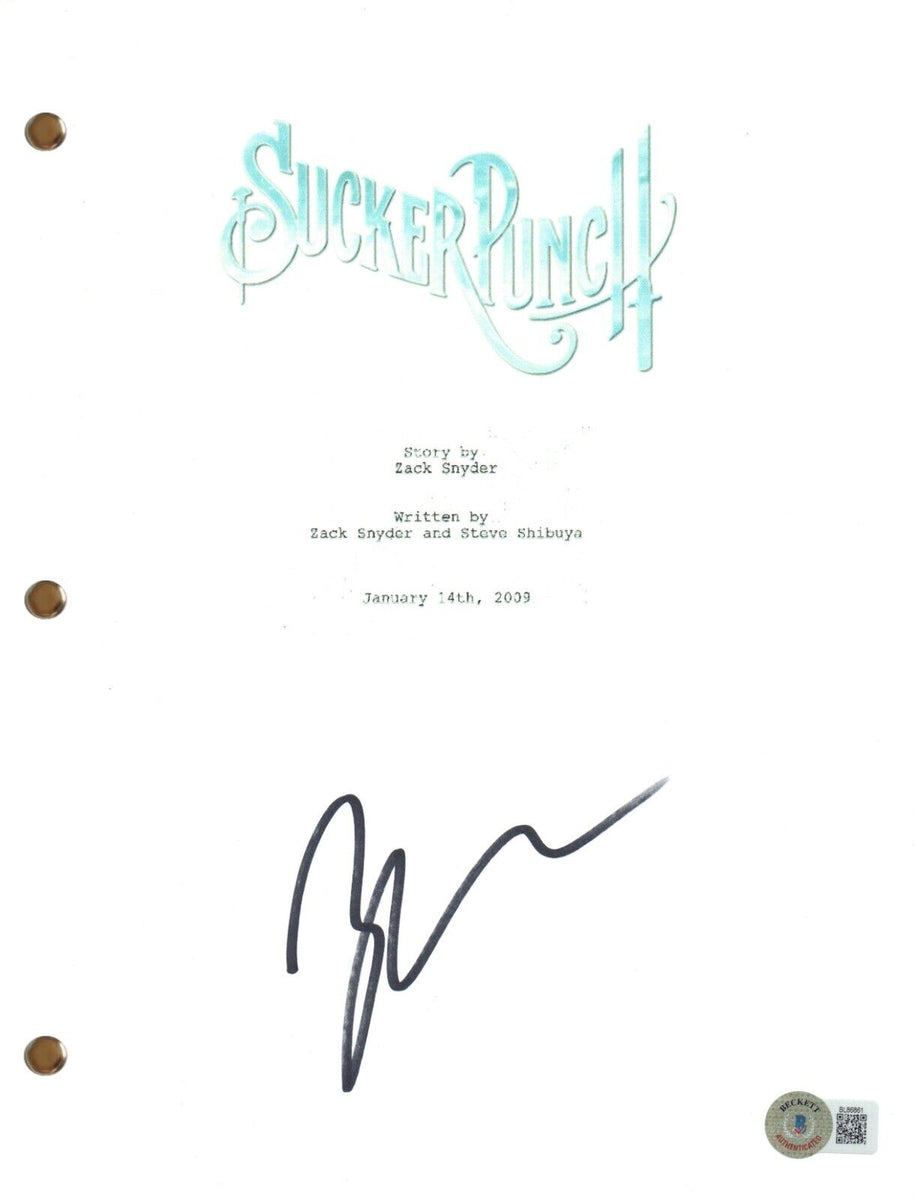 Zack Snyder Signed Autograph Sucker Punch Movie Script Screenplay Beck ...