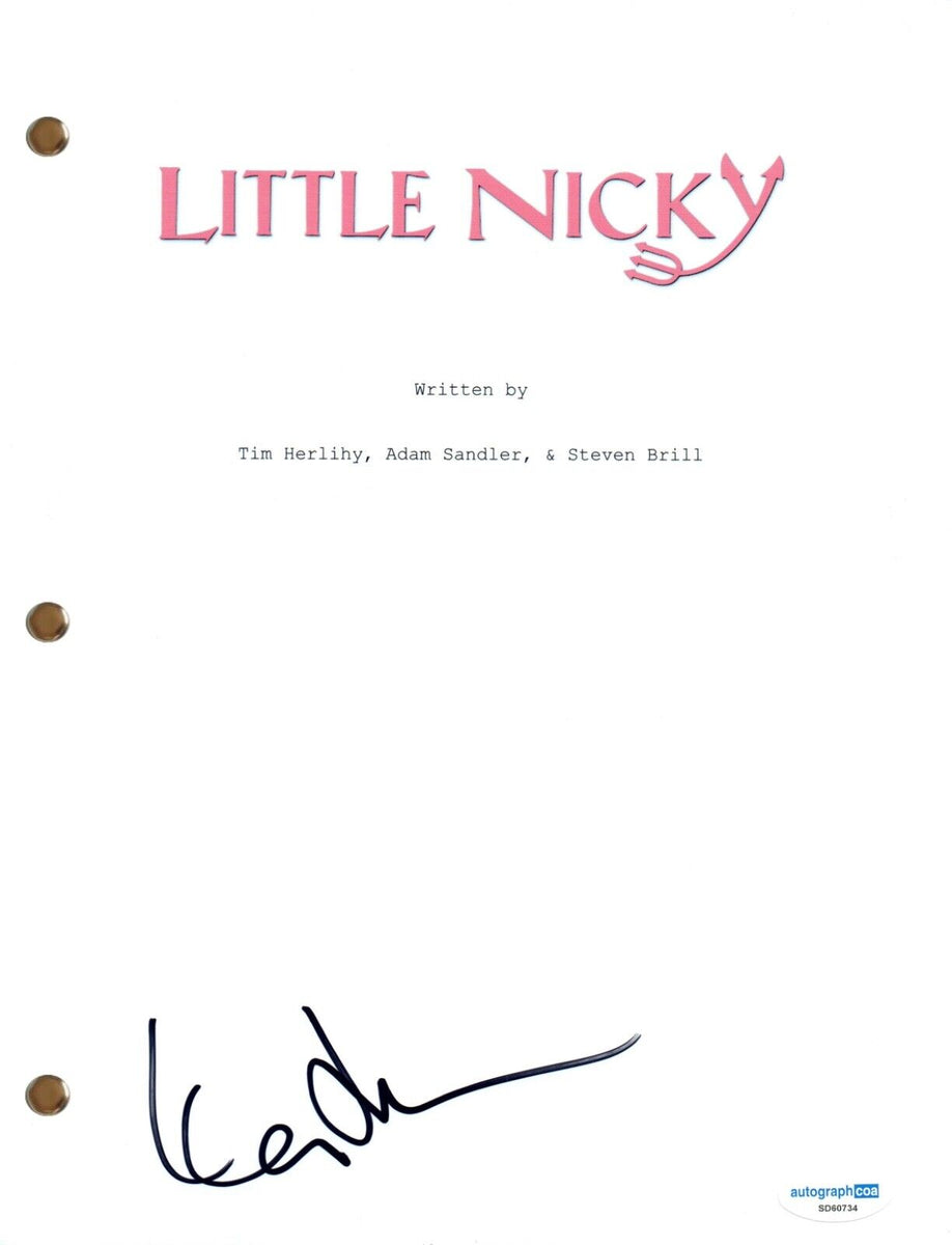 Kevin Nealon "Little Nicky" Signed Autograph Movie Script Full Screenp ...