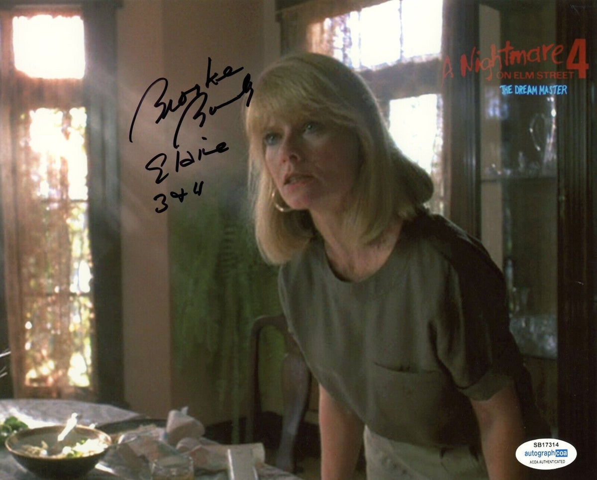 Brooke Bundy Signed Autograph 8x10 Photo A NIGHTMARE ON ELM STREET 4 A ...