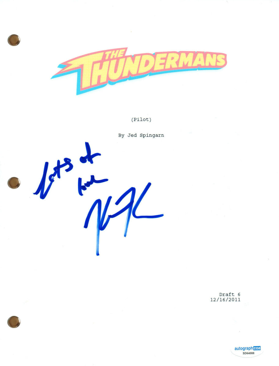 Kira Kosarin “The Thundermans” Signed Autograph Pilot Script TV Screen ...