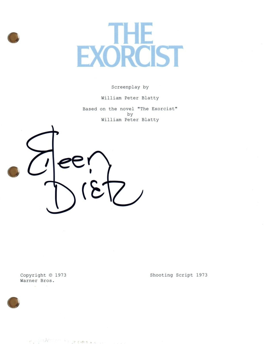 Eileen Dietz Signed Autograph The Exorcist Movie Script Screenplay Paz ...