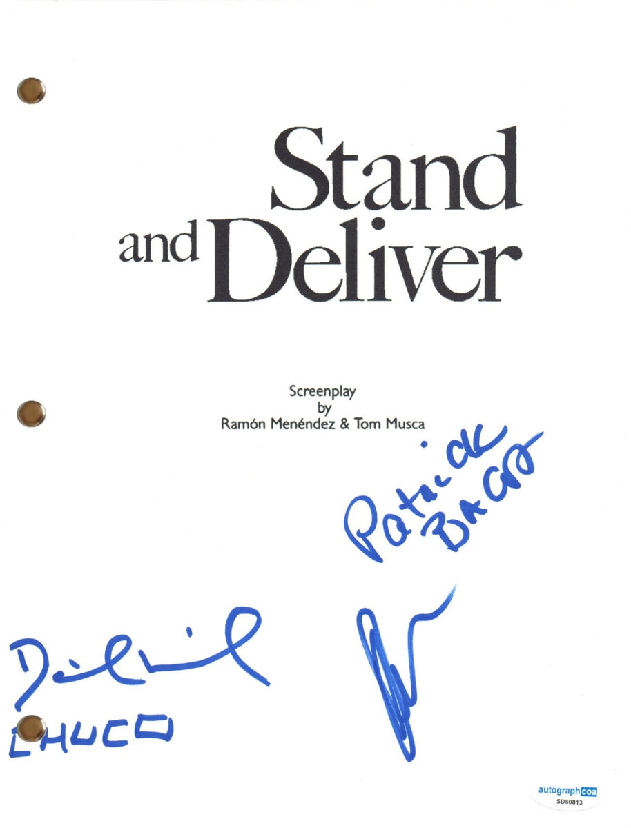 Stand and Deliver Movie Cast Signed Autograph Script Full Screenplay x ...