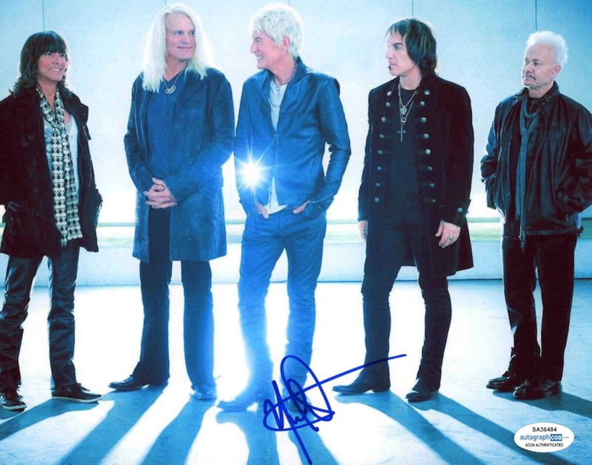 NEAL DOUGHTY REO SPEEDWAGON Signed Autograph 8x10 Photo Band Keyboardi ...