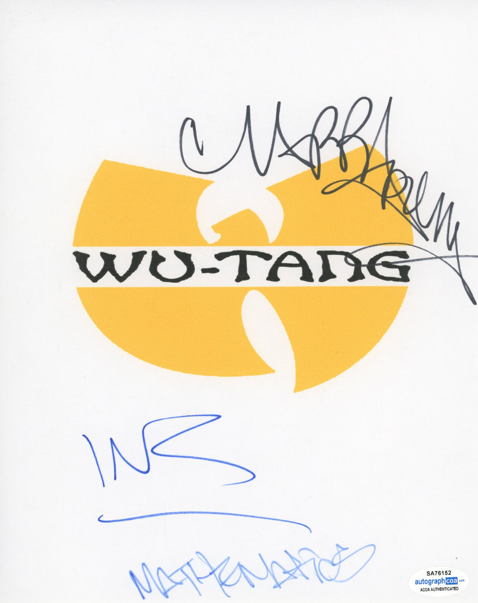 Wu Tang Clan Signed Autograph 8x10 Photo Cappadonna Inspectah Deck x3 ...
