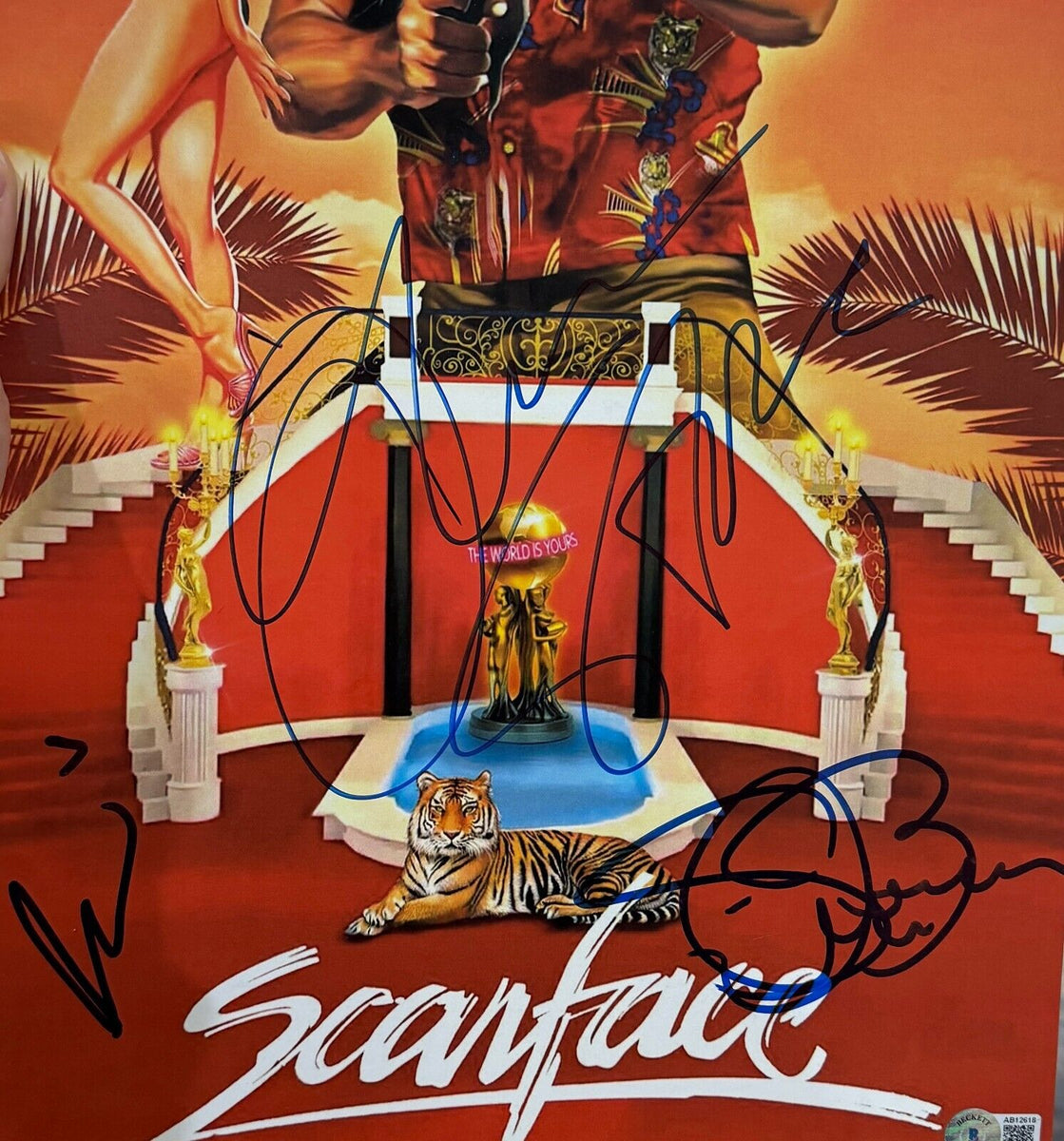 Scarface Cast Signed 11x17 Movie Poster Al Pacino Oliver Stone Bauer B ...