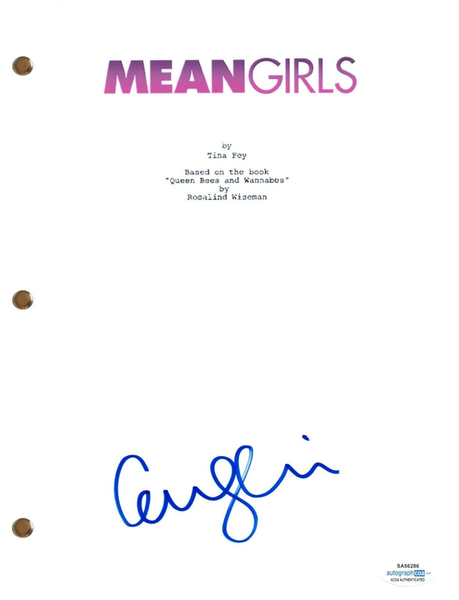 Amanda Seyfried Signed Mean Girls Movie Script Screenplay Karen Autogr ...