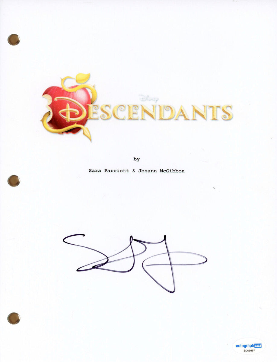 Sarah Jeffery Disney's "Descendants" Signed Autograph Movie Script 'Au ...