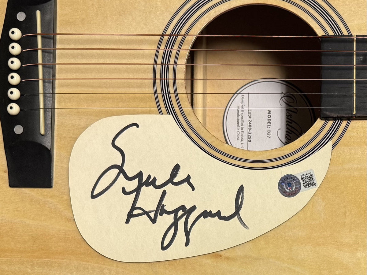 Merle Haggard Signed Autograph Full Size Acoustic Guitar Country Becke ...