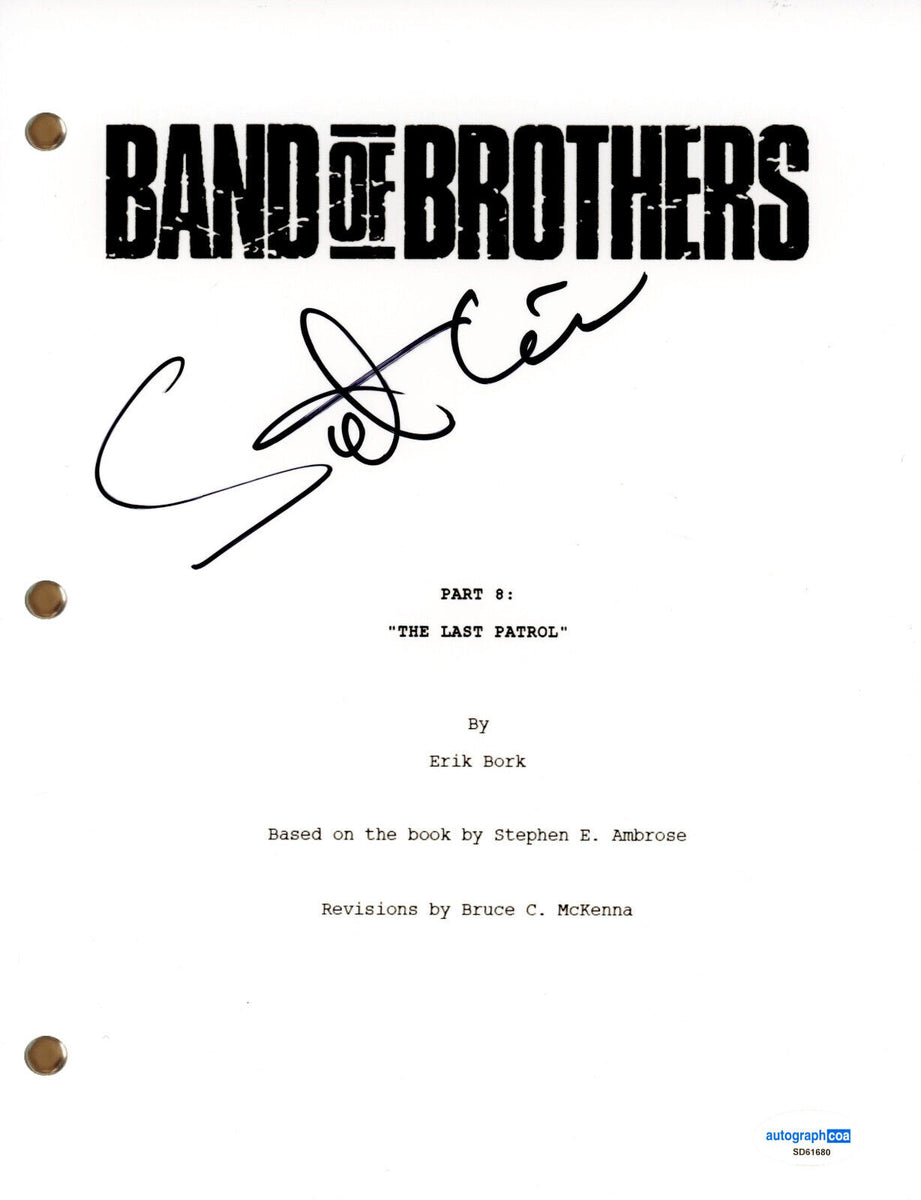 Scott Grimes “Band of Brothers" Signed Autograph 'Part 8' Script Scree ...