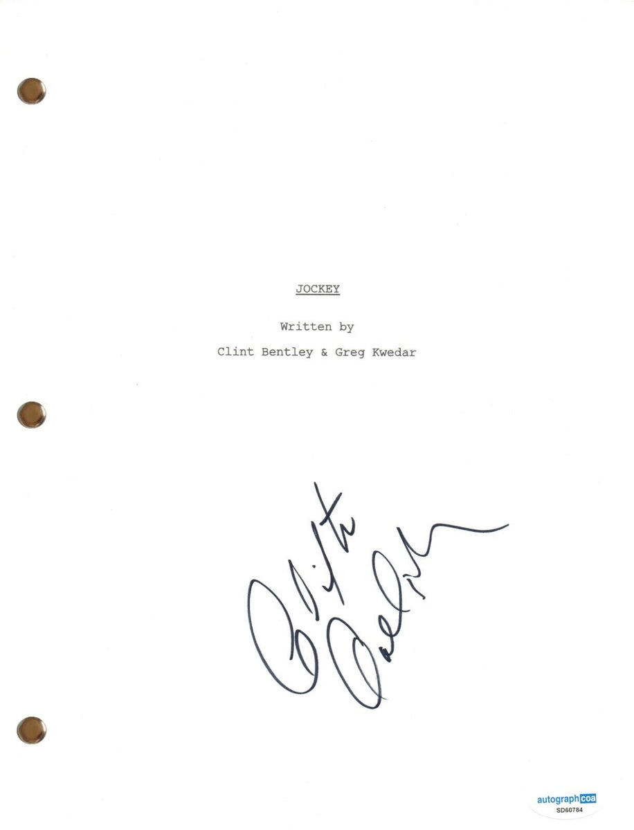 Clifton Collins Jr. “Jockey” Signed Autograph Movie Script Full Screen ...