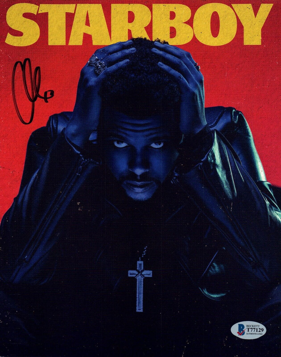 The Weeknd Signed "Starboy" 8x10 Photo Autograph Lithograph Abel Tesfa ...