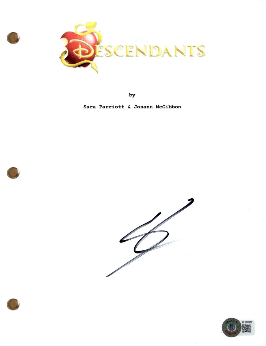 Sofia Carson Signed Autograph Disney's Descendants Movie Script Becket ...