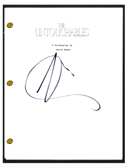 Andy Garcia Signed Autographed The Untouchables Movie Script Screenpla ...