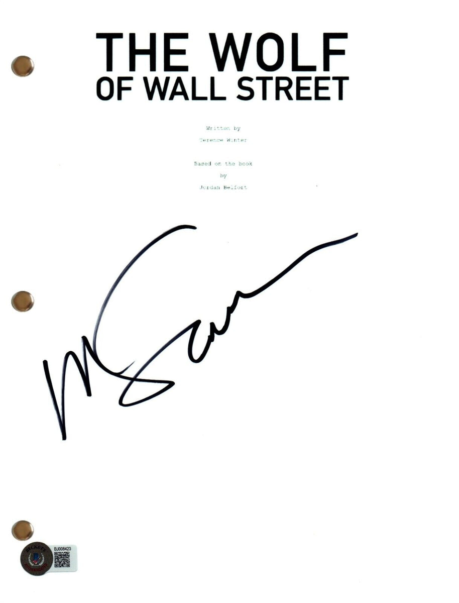 Martin Scorsese Signed Autograph The Wolf of Wall Street Movie Script ...