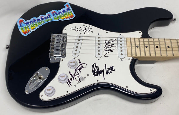 Grateful Dead Signed Autograph Electric Guitar Bob Weir Phil Lesh x4 B ...