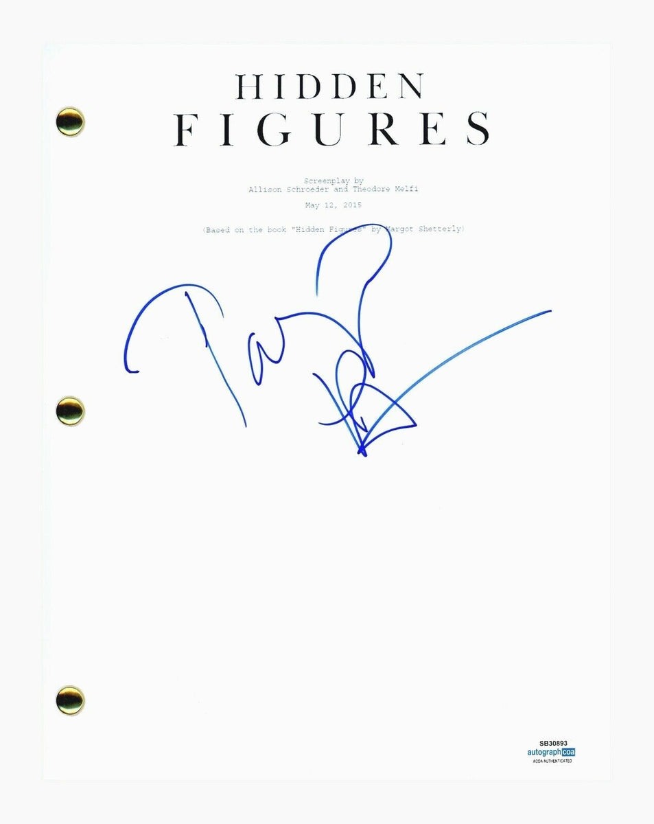 Taraji P. Henson Signed Hidden Figures Movie Script Full Screenplay AC ...