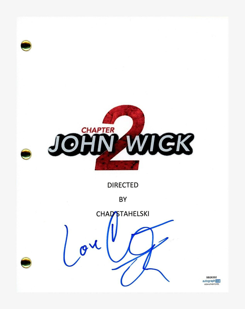 Common Signed Autographed John Wick Chapter 2 Movie Script ACOA COA ...