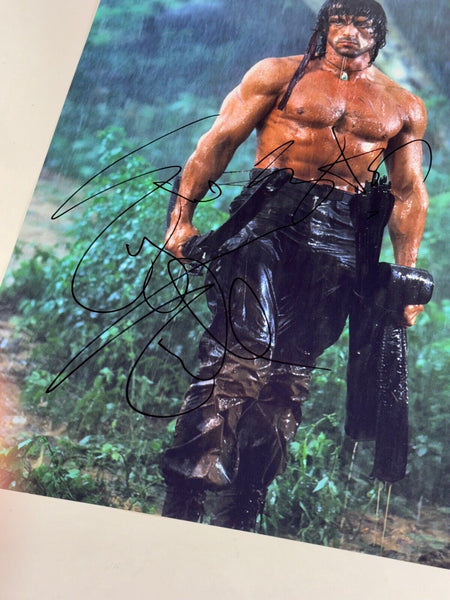 Sylvester Stallone Signed John Rambo 16x20 Photo Autograph First Blood ...