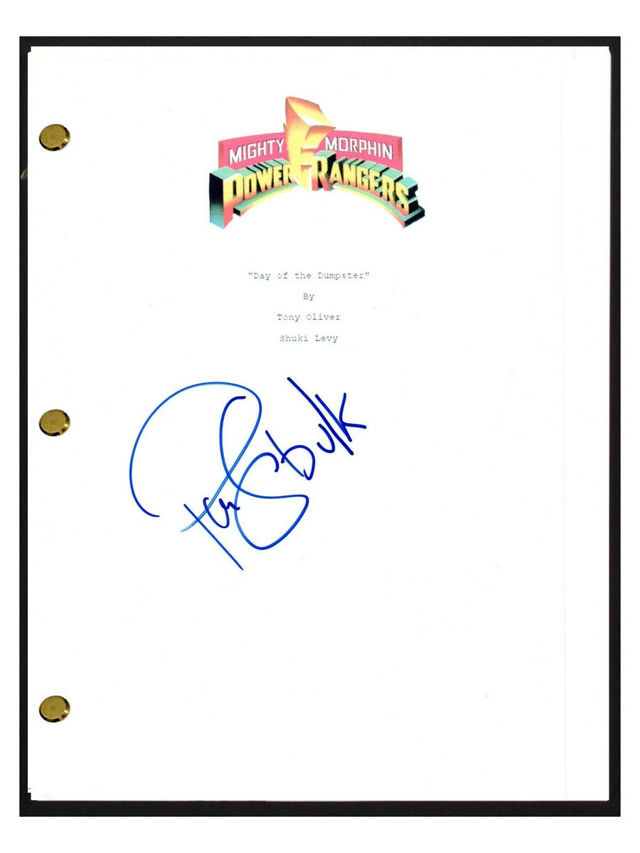 Paul Schrier Signed MIGHTY MORPHIN POWER RANGERS Pilot Episode Script ...