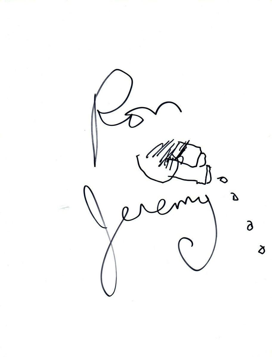 Ron Jeremy Signed Autographed 8.5x11 Hand Drawn Sketch Adult Film Star ...