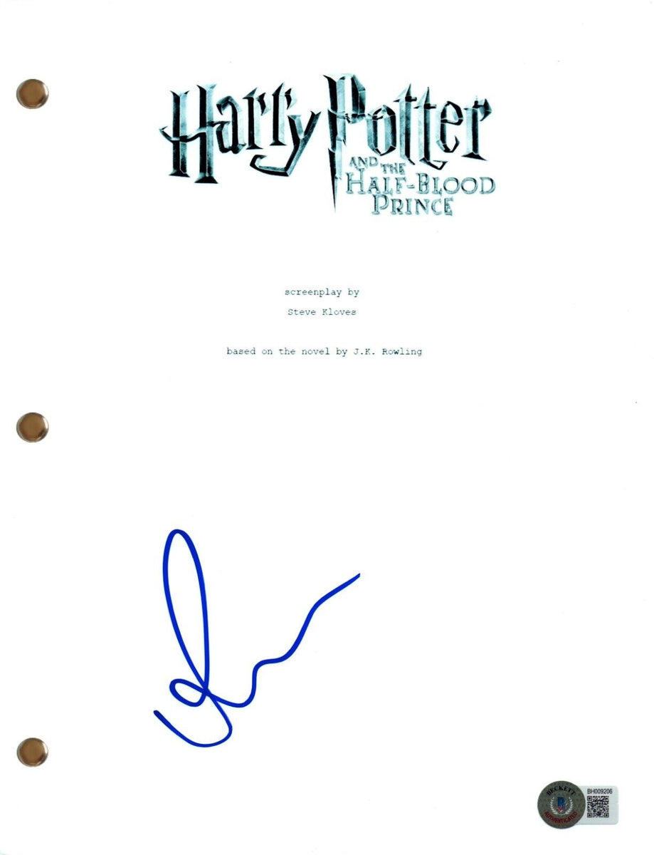 Rupert Grint Signed Autograph Harry Potter Half-Blood Prince Movie Scr ...