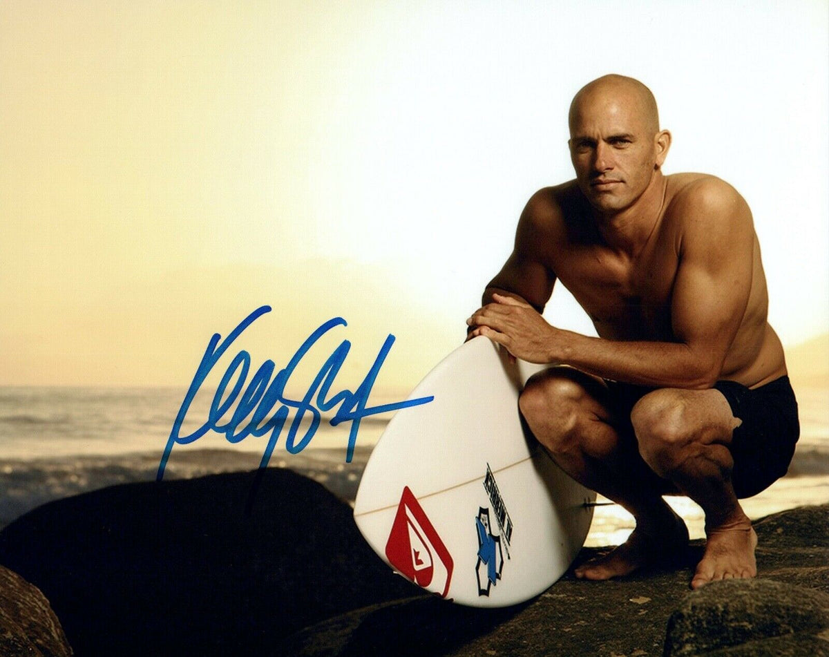 Kelly Slater Signed Autograph 8x10 Photo Surfing Surf Legend Shirtless ...